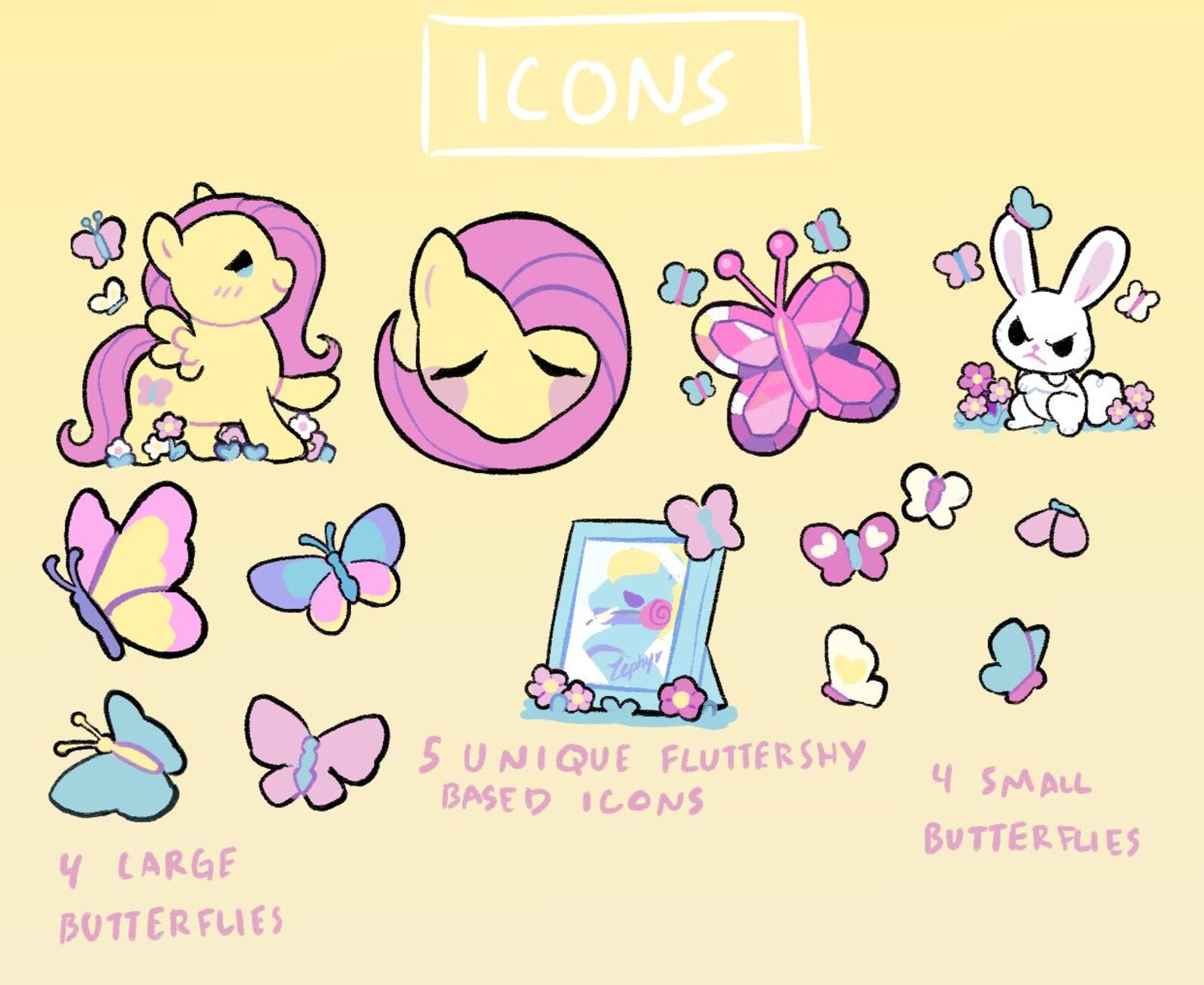 Fluttershy's Cottage Grove - MLP Inspired Desktop Collection - 33 Icons ...
