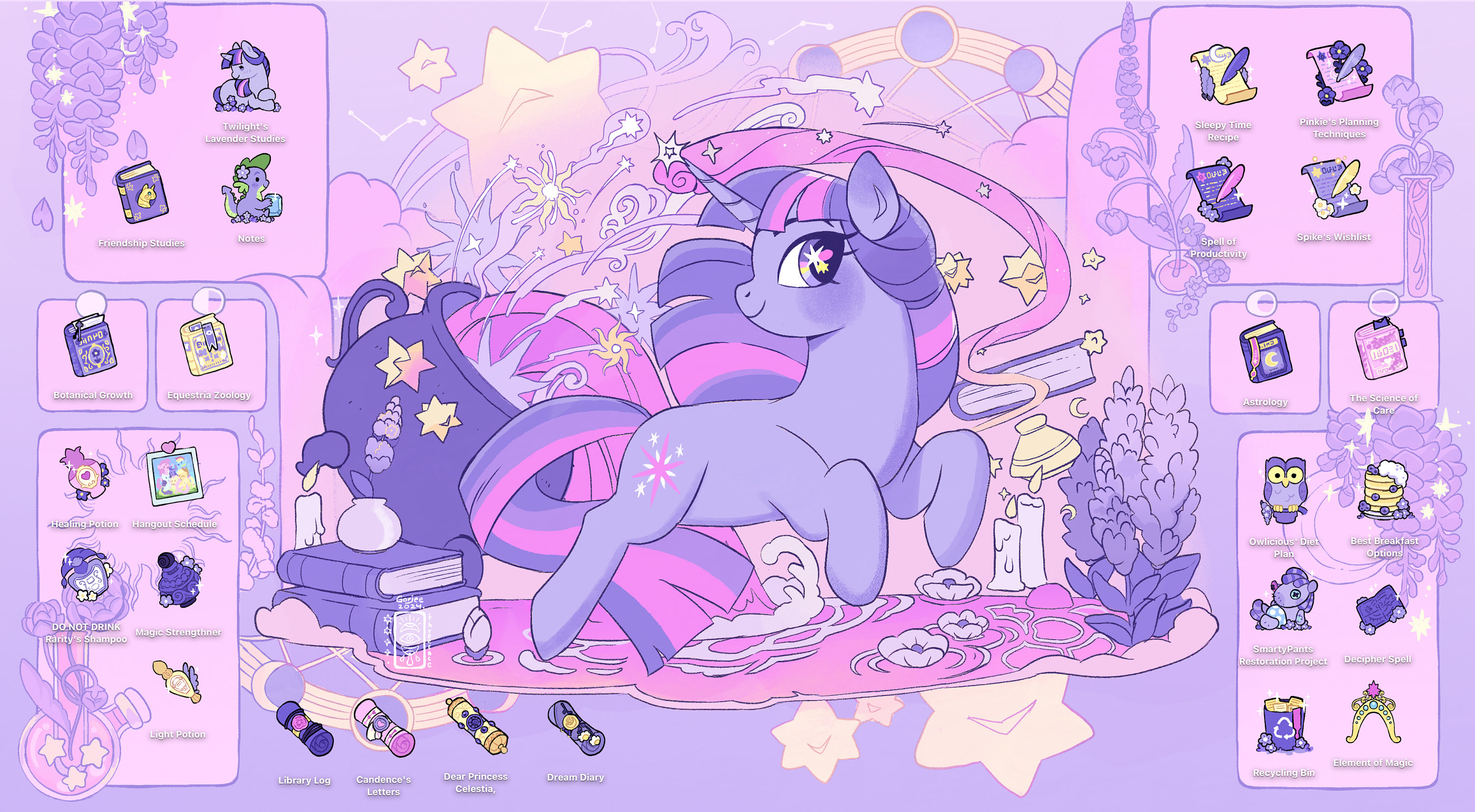 Twilight's Lavender Studies - MLP Inspired Desktop Collection - 32 ...