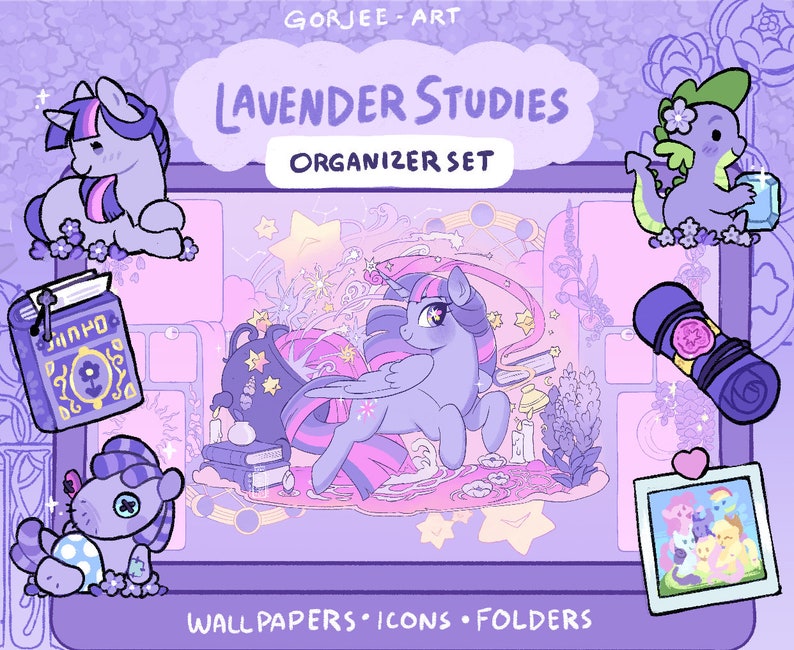 Twilight's Lavender Studies - MLP Inspired Desktop Collection - 32 ...