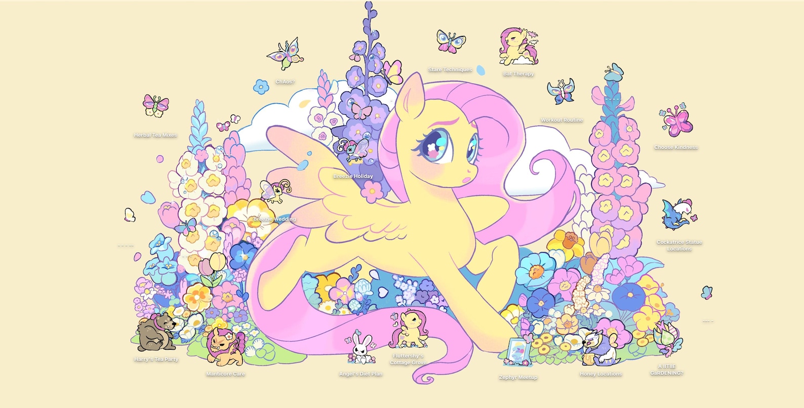 Fluttershy's Cottage Grove - MLP Inspired Desktop Collection - 33 Icons ...