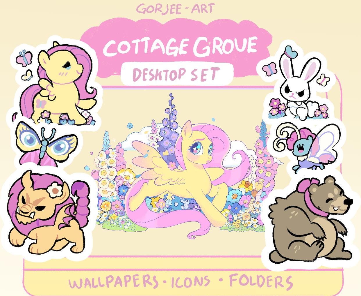 Fluttershy's Cottage Grove - MLP Inspired Desktop Collection - 33 Icons ...