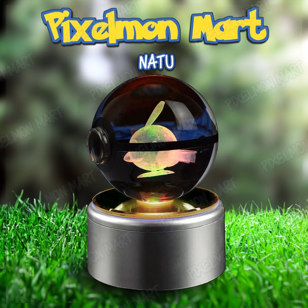 Natu Pokeball Glow With Wonder: the Crystal Pokéball an - Etsy