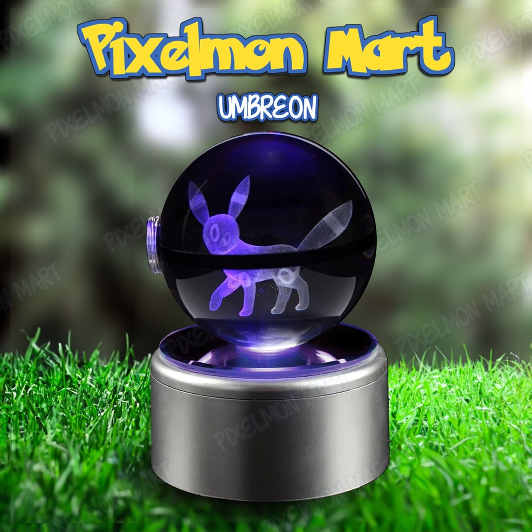Umbreon Pokeball Glow With Wonder: the Crystal Pokéball - Etsy