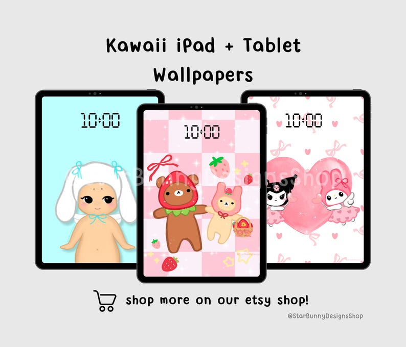 Kawaii Matcha iPad Tablet Wallpaper, Kawaii Tablet Wallpaper, Kawaii Tablet Background, Cute ...