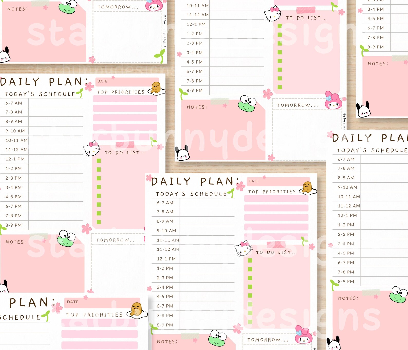 Kawaii Sakura Anime Goodnotes, Anime Daily Planner to Do List, Anime ...