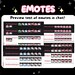 Emo Bunny Emotes, Kawaii Bunny Twitch Emotes, Kawaii Streamer Emotes ...