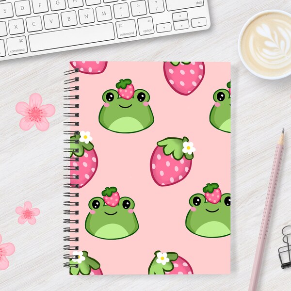 Kawaii Strawberry Frog - Etsy