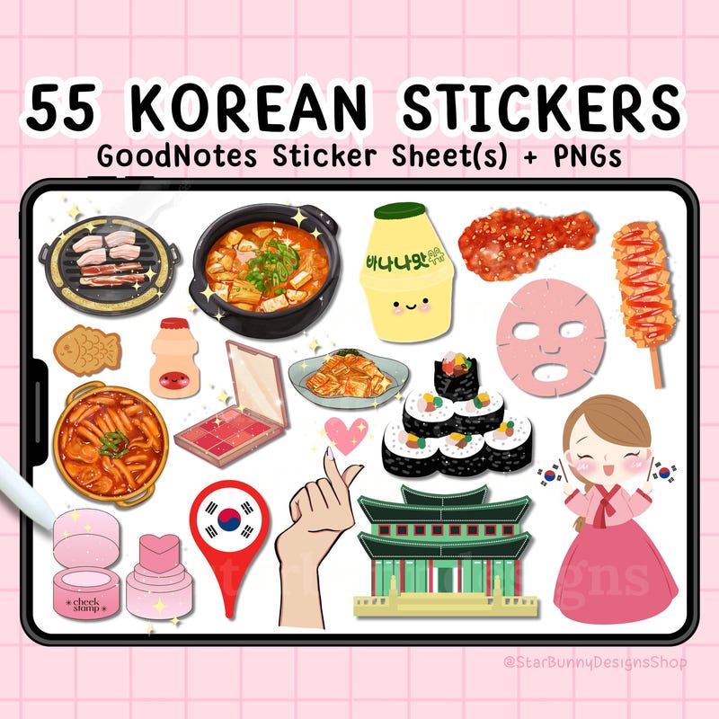 Korean Scrapbook Stickers - Etsy