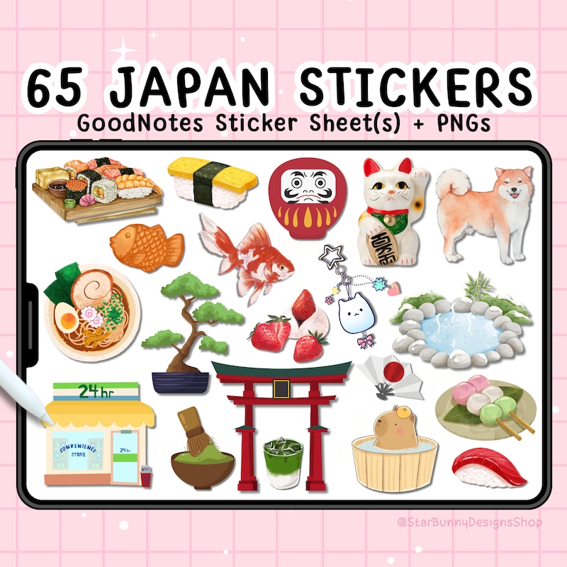 Japanese Sticker Pack - Etsy