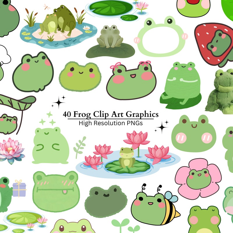 Kawaii Frog - Etsy