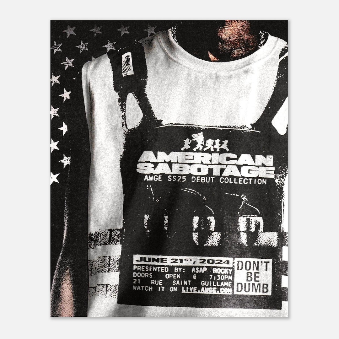 Asap Rocky American Sabotage Poster, 16x20in Art Print, Music Poster ...