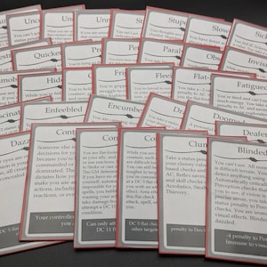 Pathfinder 2nd Edition Condition Card Set - Etsy