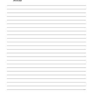 Digital Notes Page Template - Printable Pdf - Etsy
