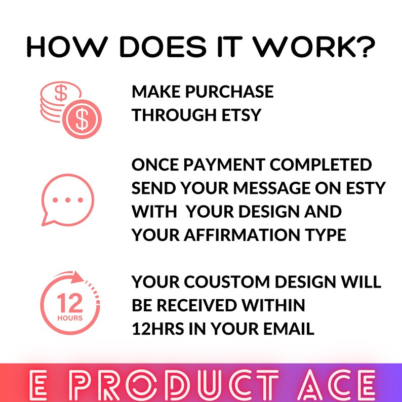 CUSTOM Affirmation Cards With 15 Custom Design ,select You Design and ...