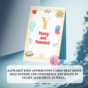 Affirmation Cards for Kids Affirmation Cards Set of 3 Alphabet ...