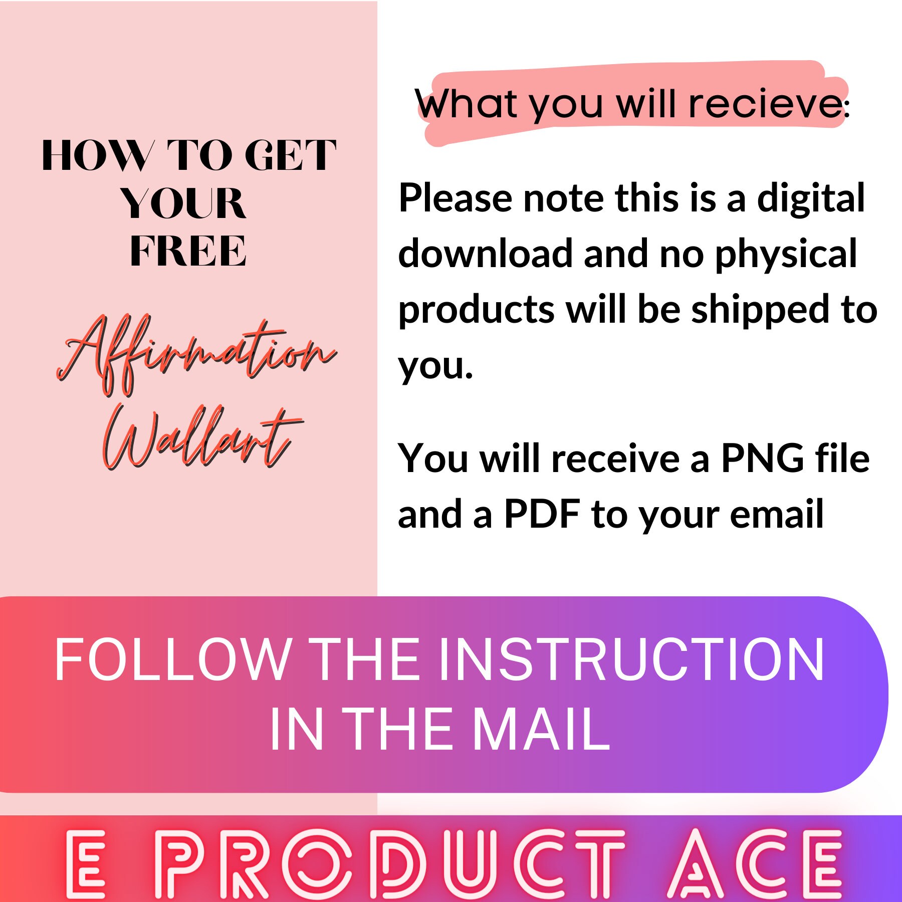 CUSTOM Affirmation Cards With 15 Custom Design ,select You Design and ...