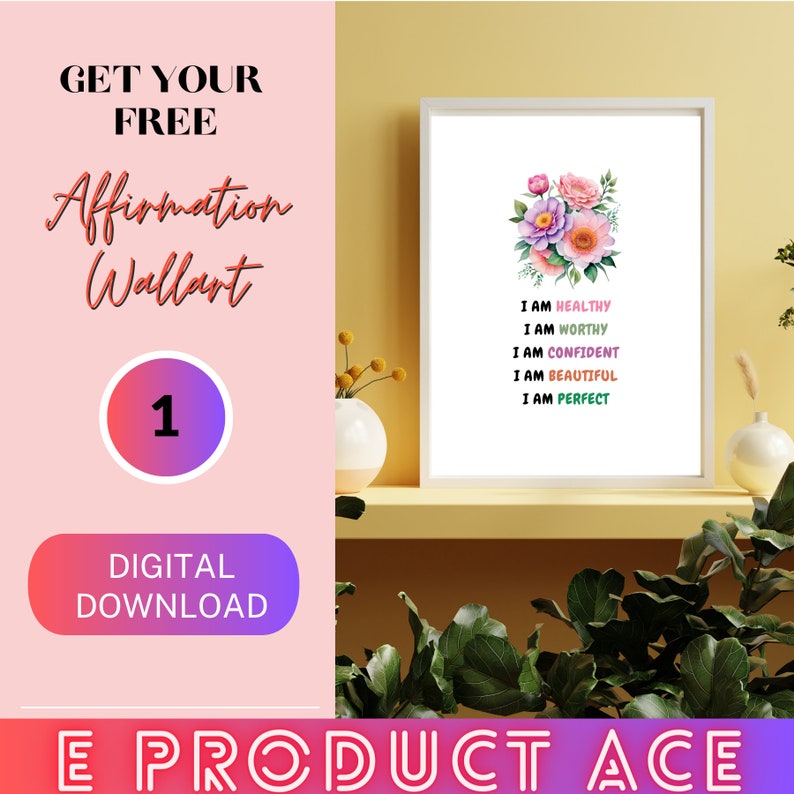 CUSTOM Affirmation Cards With 15 Custom Design ,select You Design and ...