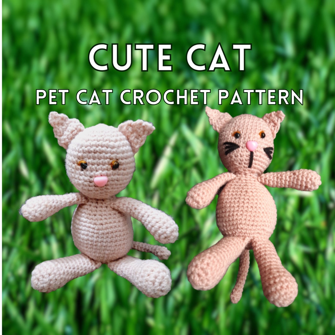 Cute Cat Crochet Pattern PDF ONLY - Etsy