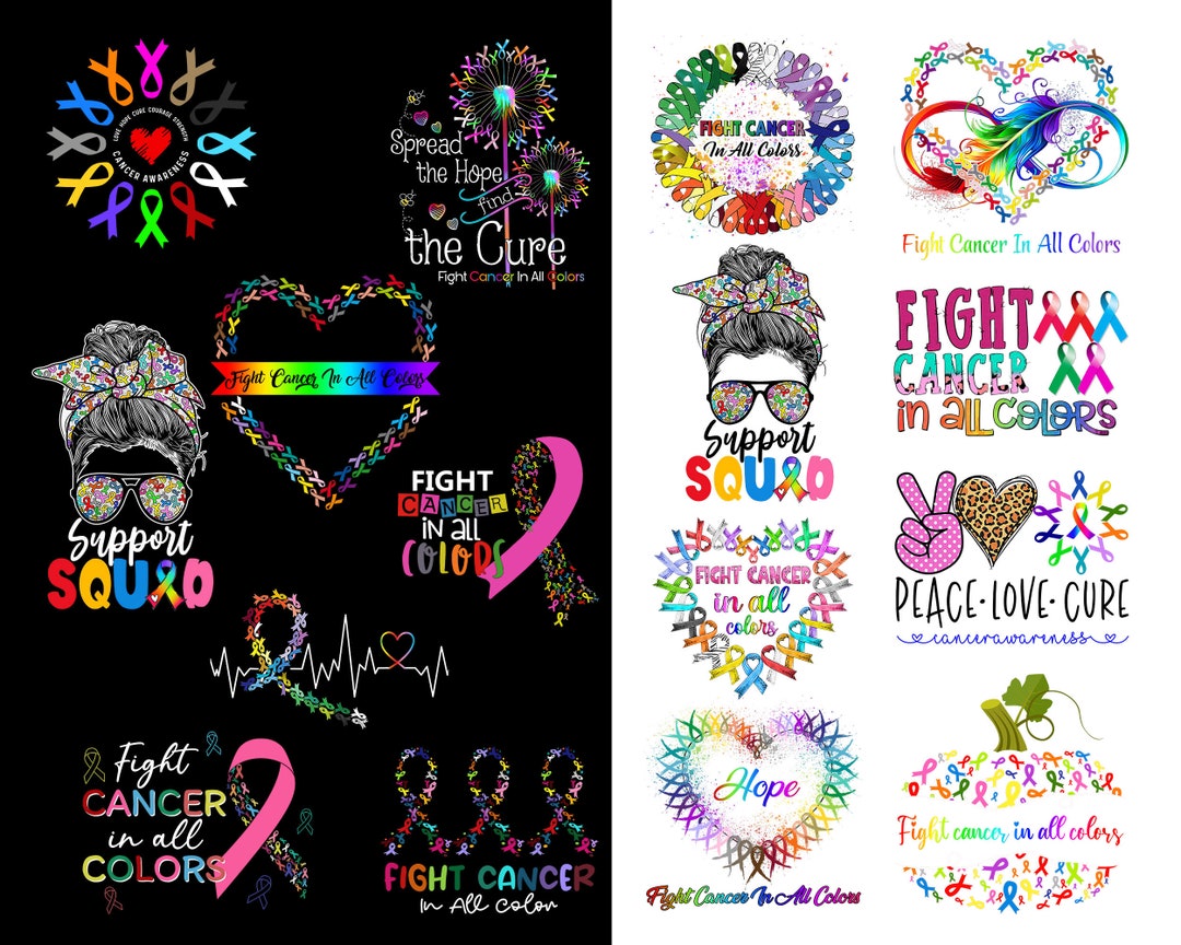 16 PNG Fight Cancer in All Colors, Cancer Awareness, Cancer Warrior ...