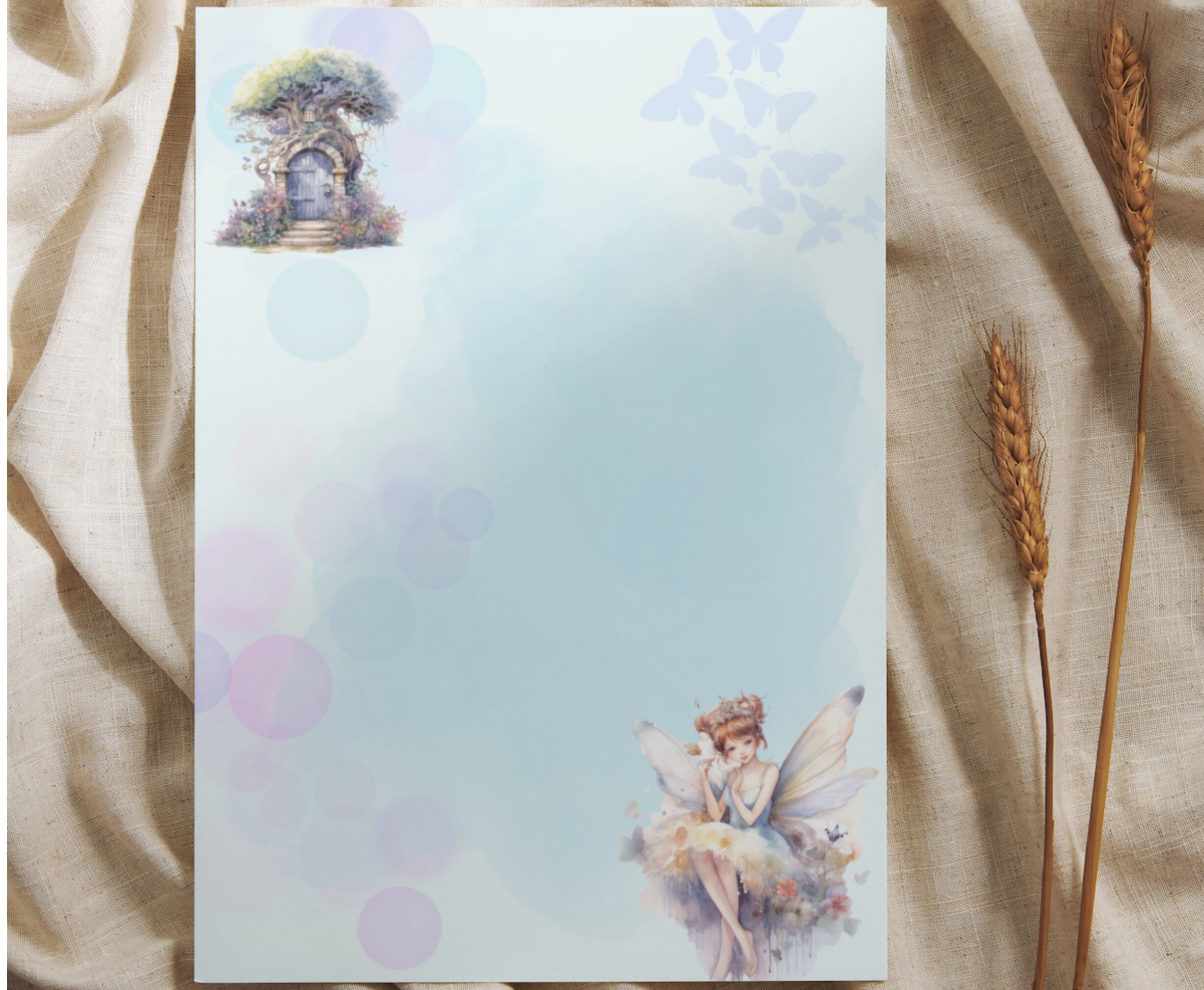 Fairies Fairy Tale House PRINTABLE Stationery #030 Printable Stationary ...