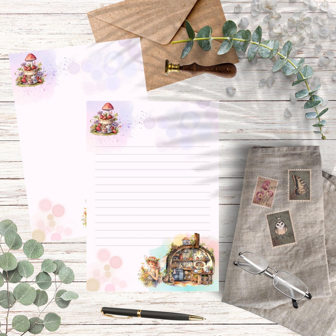 Fairy Kitchen House PRINTABLE Stationery #010 Printable Stationary ...