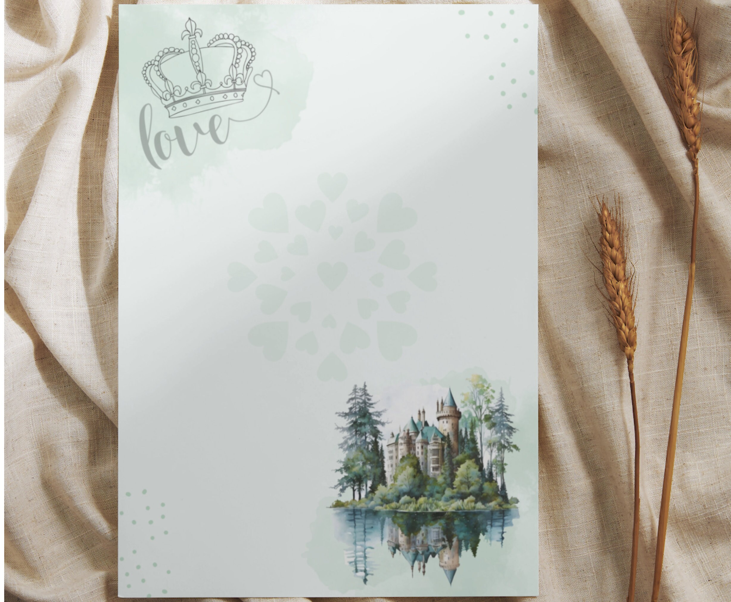 Vintage Countryside Castle PRINTABLE Stationery #025 Printable ...