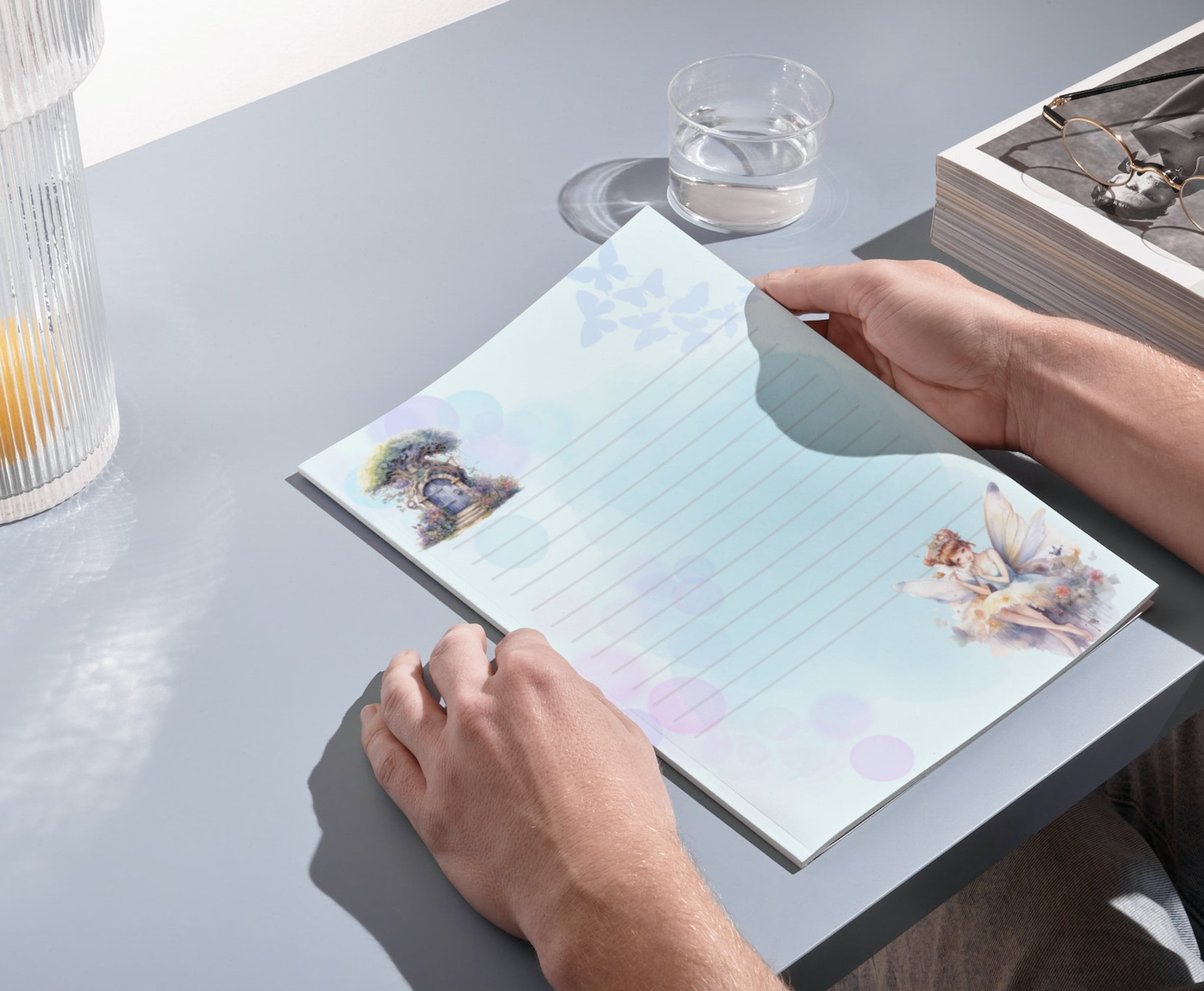 Fairies Fairy Tale House PRINTABLE Stationery #030 Printable Stationary ...