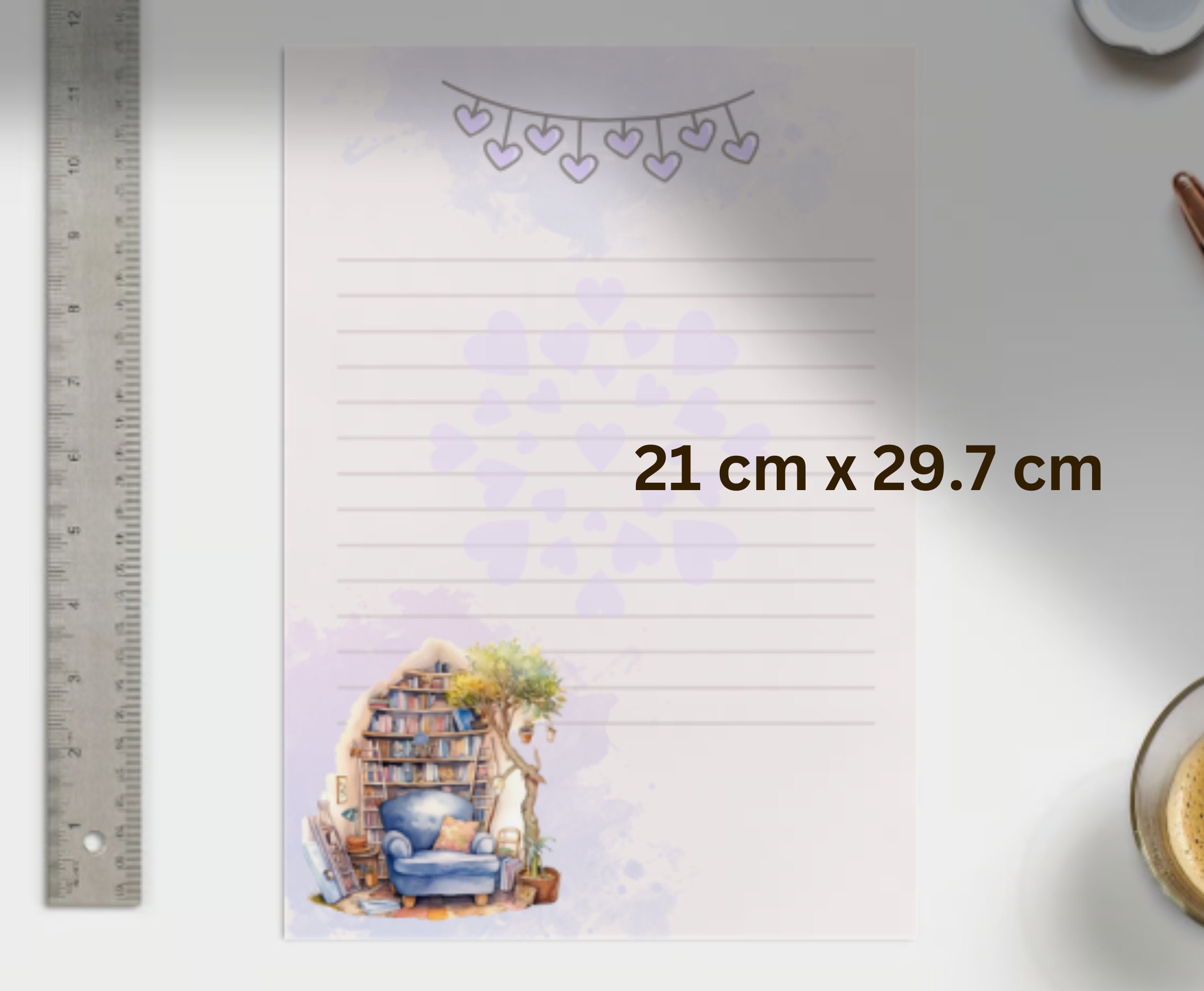 Cozy Study Corner PRINTABLE Stationery #021 Printable Stationary ...