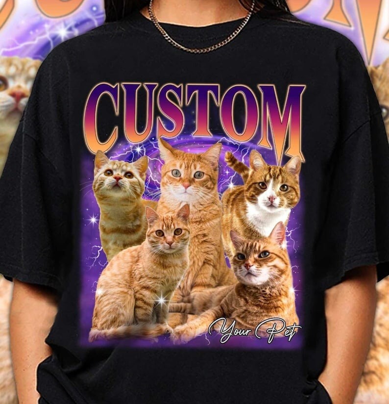 CUSTOM Pet Vintage Shirt Custom Bootleg Rap Tee Insert Your - Etsy