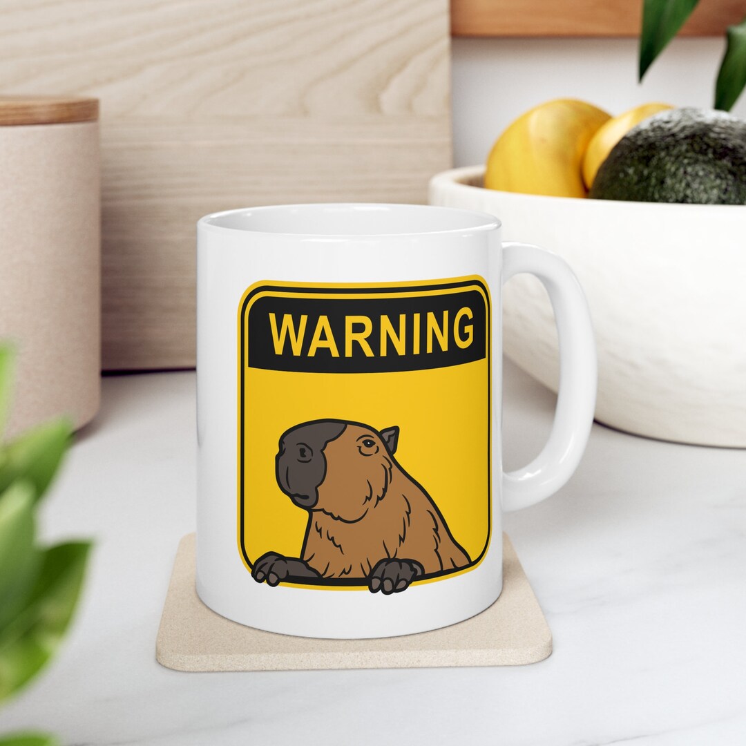 Capybara Warning Mug Capybara Mug Capybara Lover Mug - Etsy