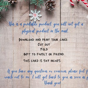 Printable Peppermint Tree Christmas Card - Instant Download - Etsy