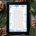 Christmas Gathering Poem Print - Holiday Poetry Wall Art - Seasonal ...