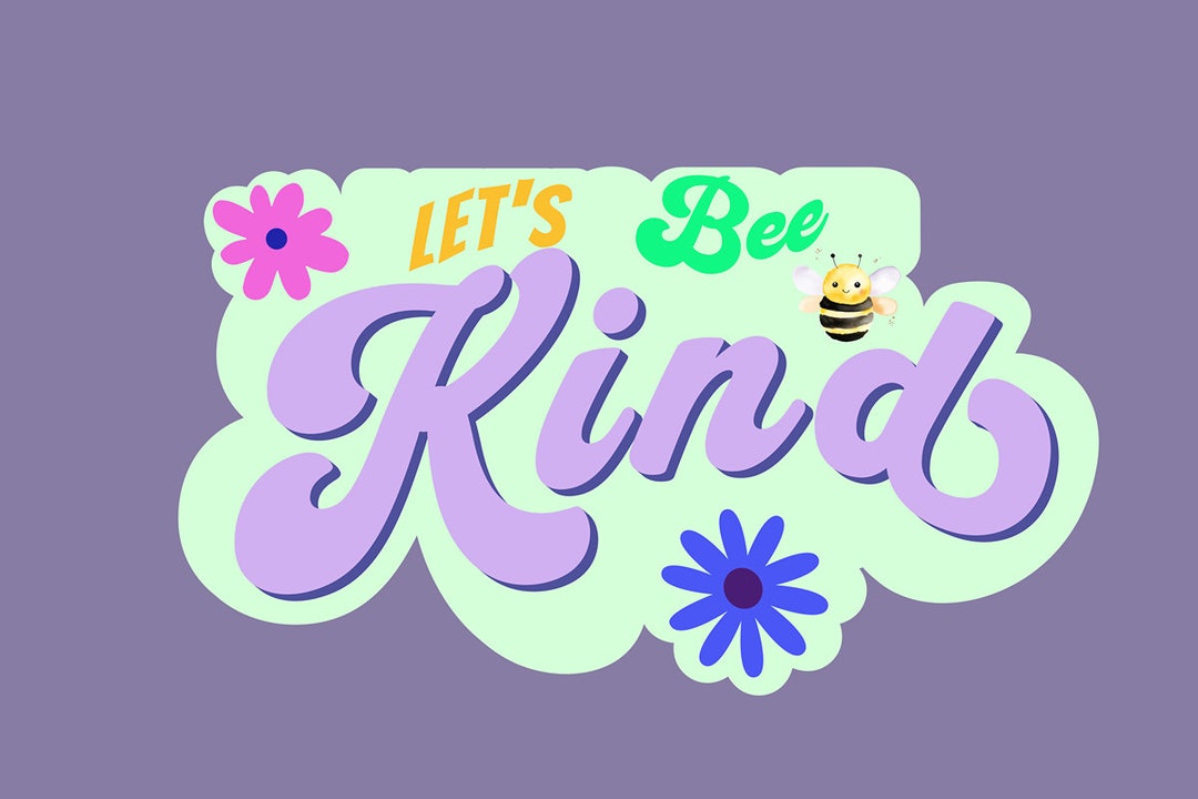 Let's Bee Kind Wall Art - Poster - Picture - Etsy