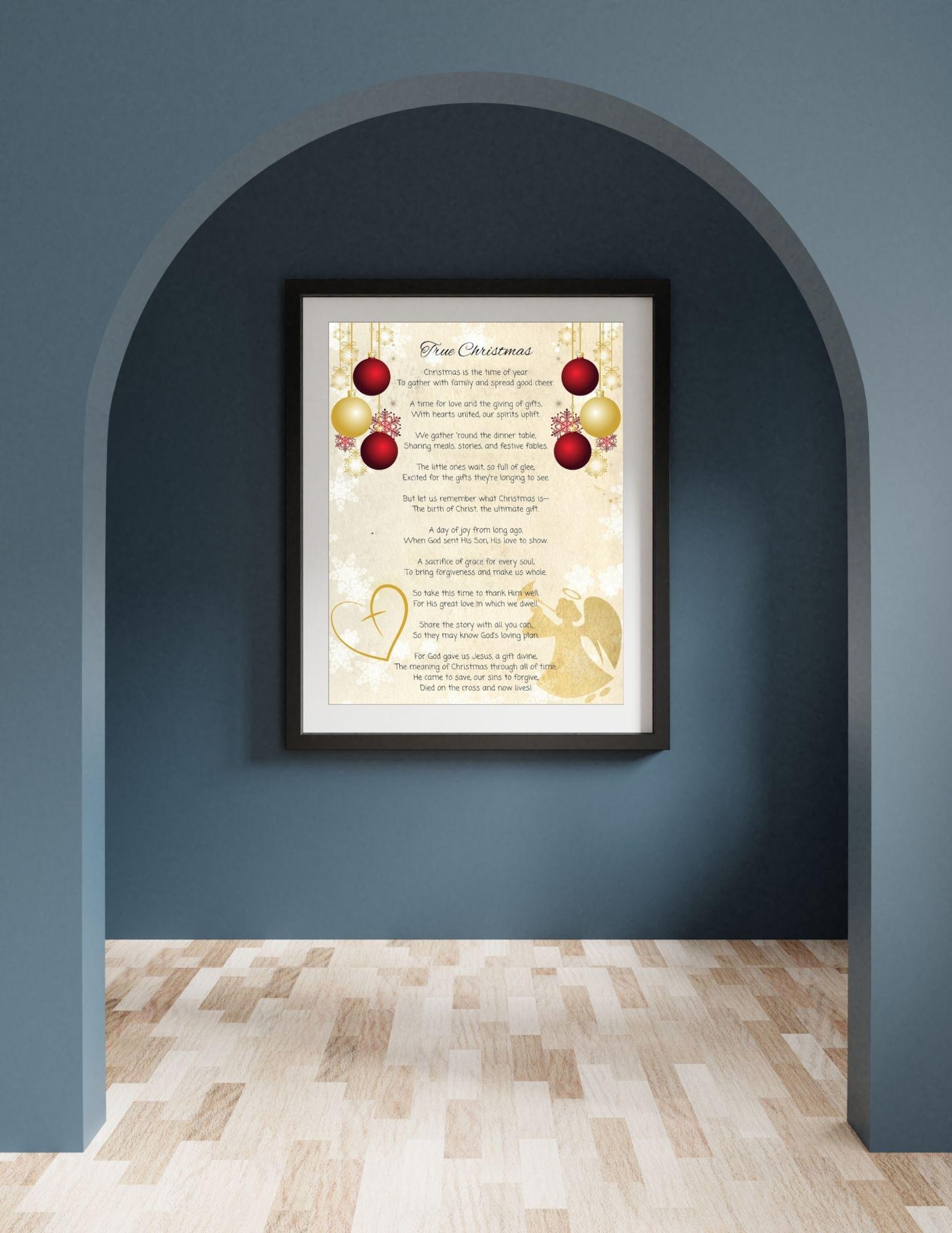 Handwritten True Christmas Poem - Unique Gift for the Season - Etsy