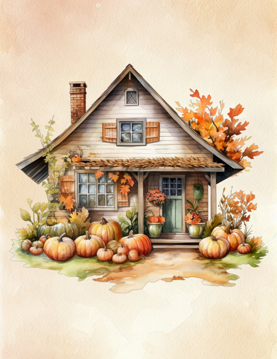 Happy Thanksgiving Fall Wall Art Printable - Etsy