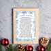 Christmas Gathering Poem Print - Holiday Poetry Wall Art - Seasonal ...