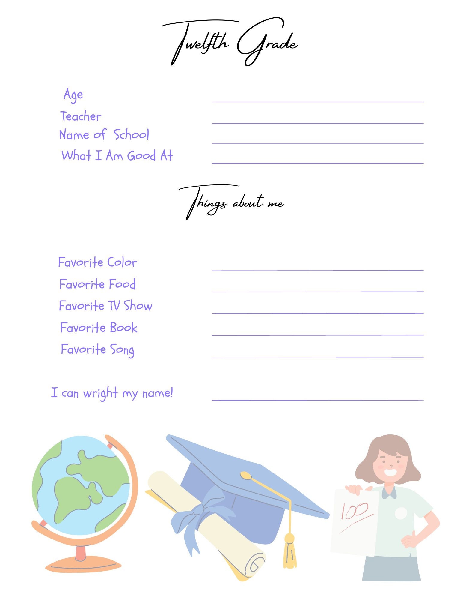 Printable Childhood Memory Book Pink Add On - Etsy