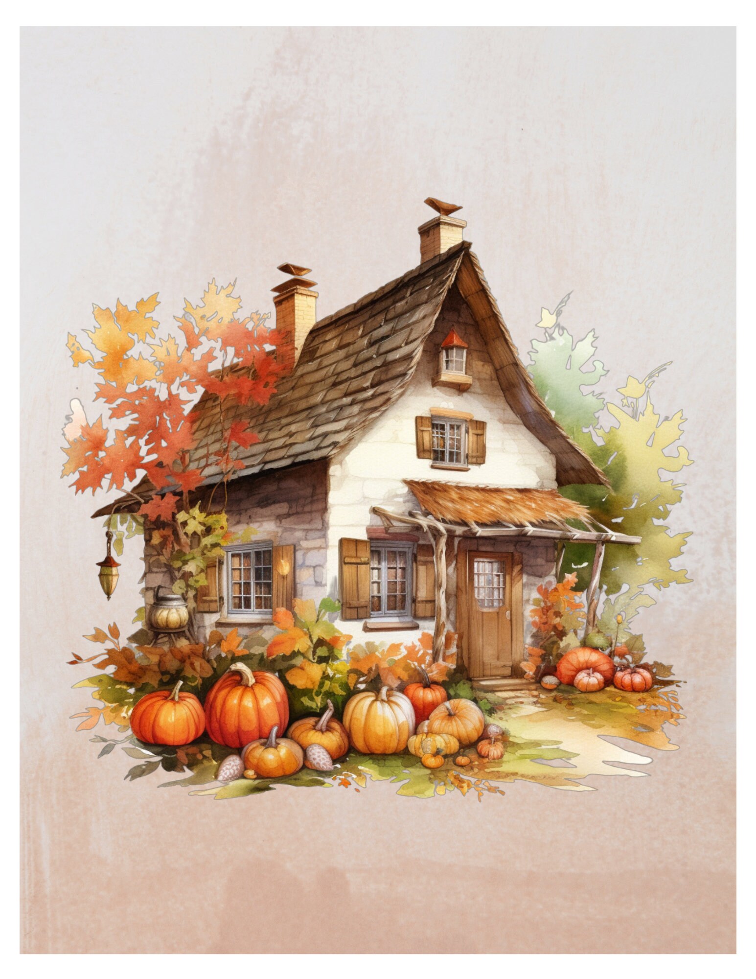 Happy Thanksgiving Fall Wall Art Printable - Etsy