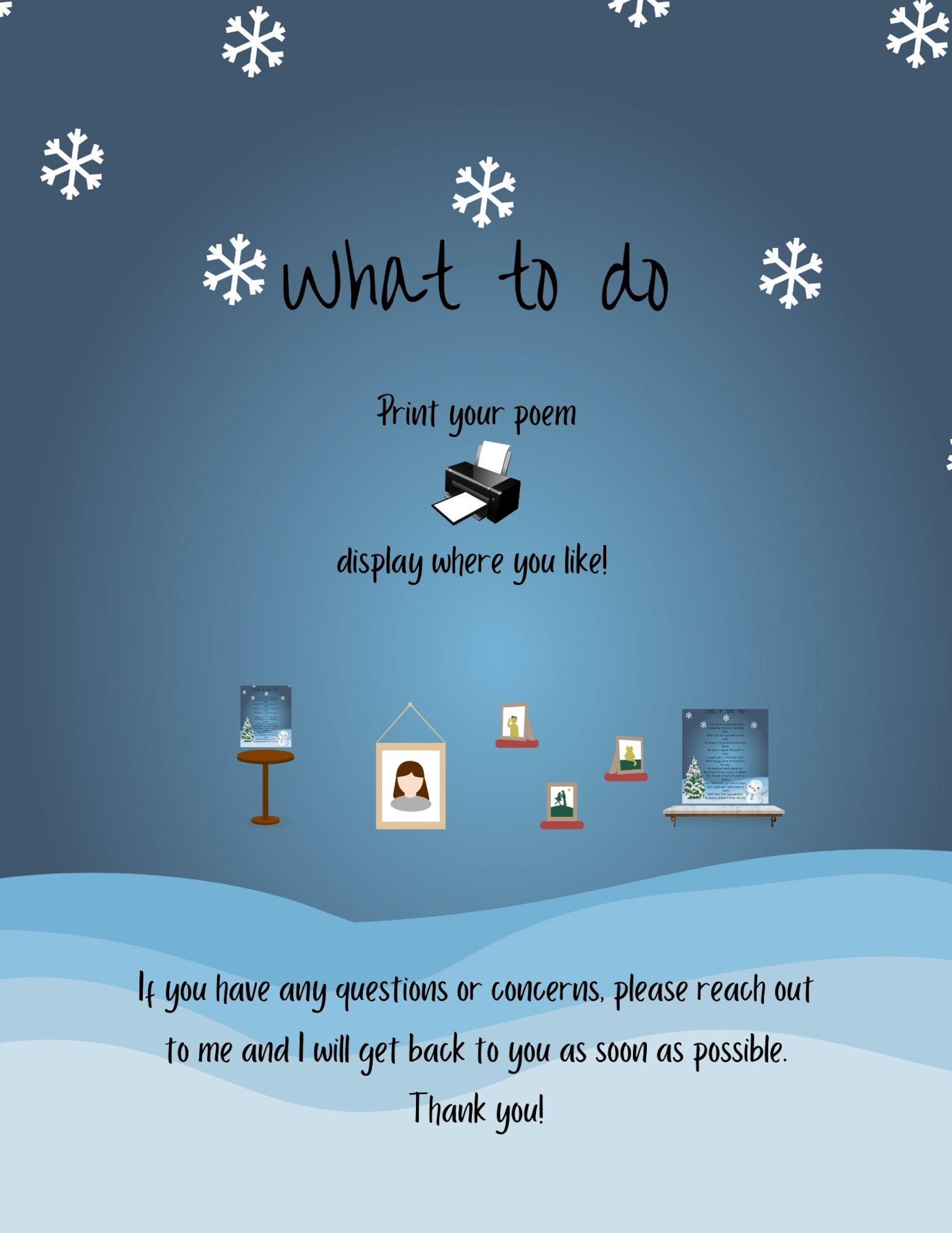 Chill in the Air Snowman Poem 8.5x11 & A4 Portrait - Etsy