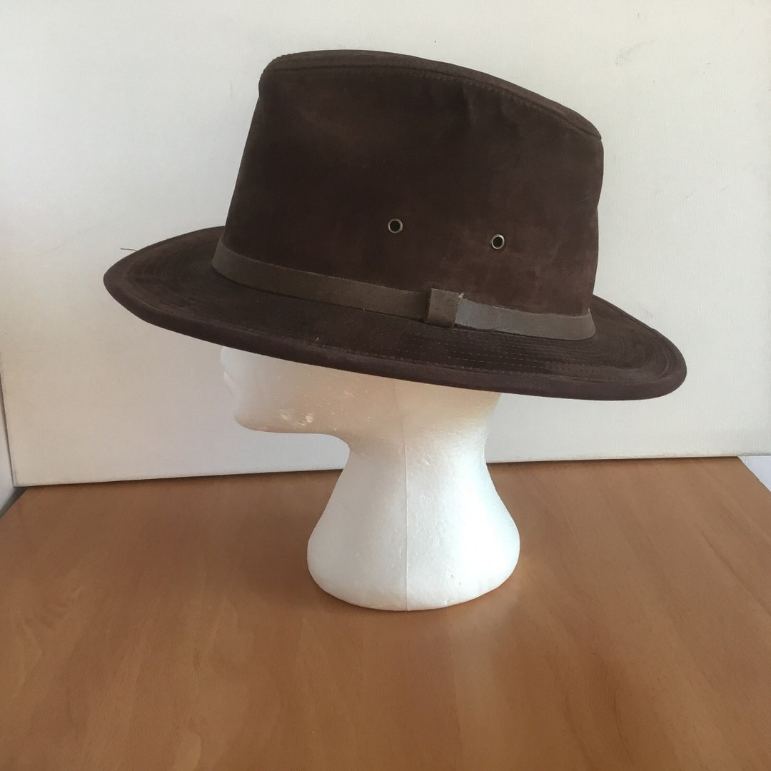 Aussie Fedora Hat Brown Suede Henschel Hat Company - Etsy