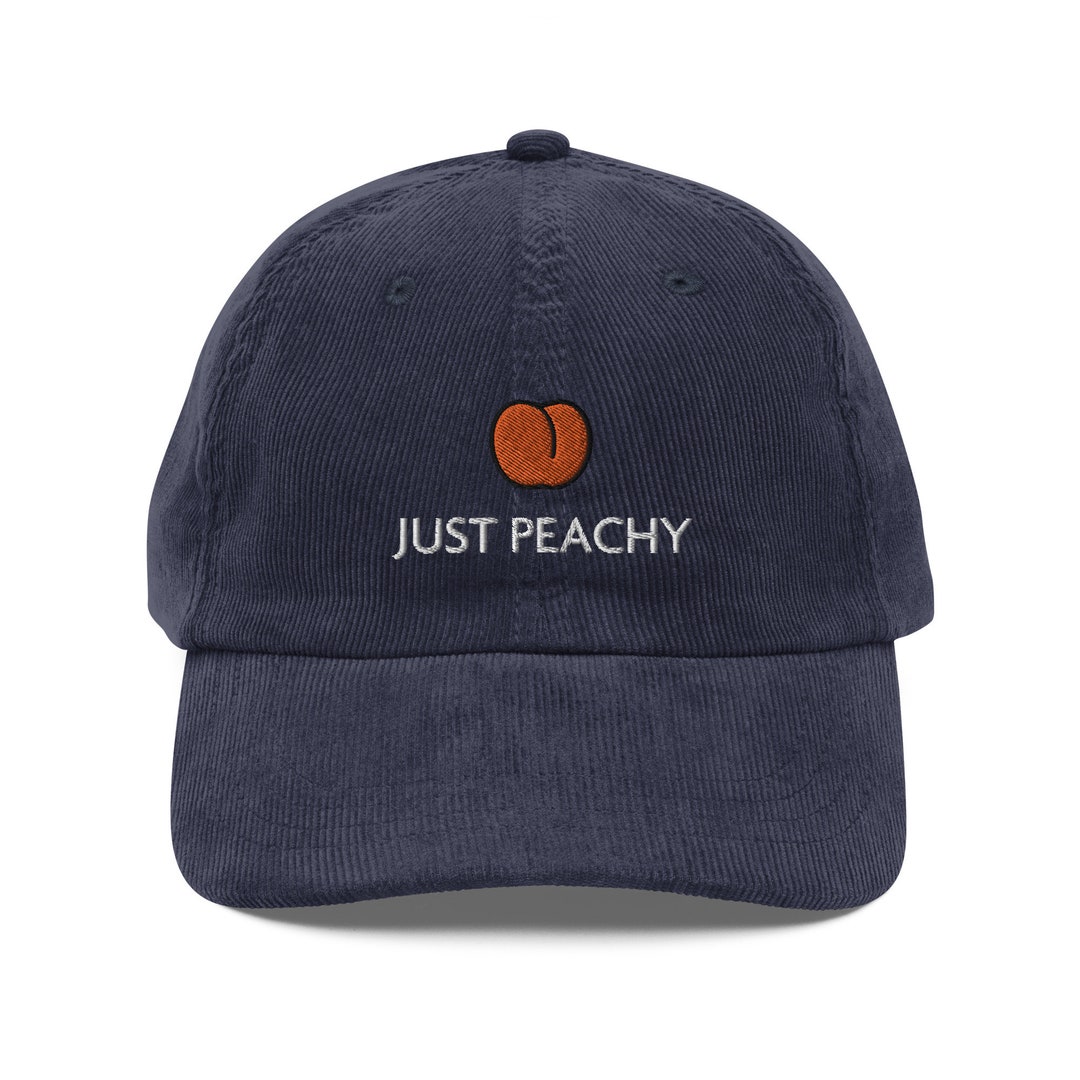 Just Peachy Cap, Vintage Corduroy Hat, Vintage Peachy Dad Hat, Peach ...
