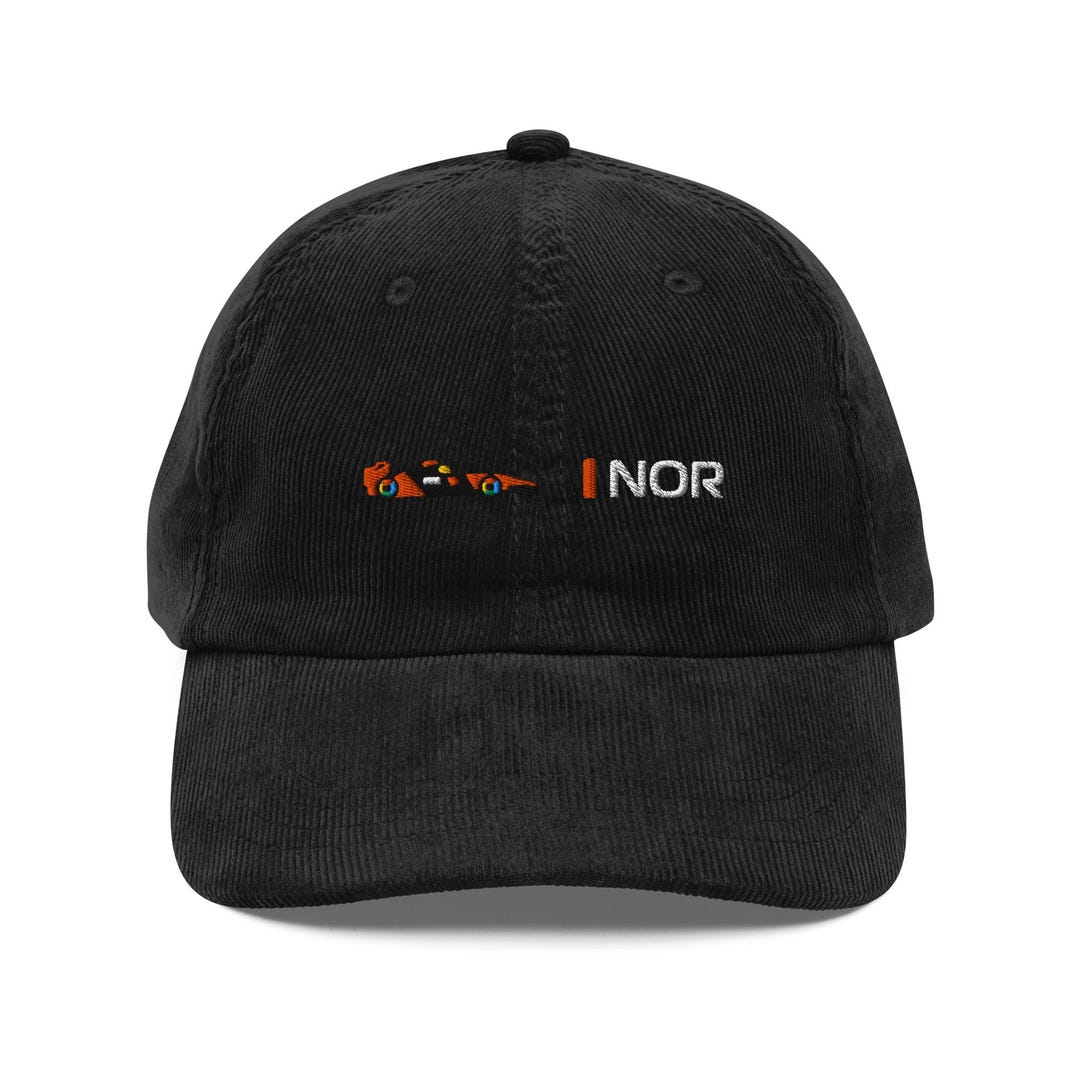 Mclaren F1 Norris Fan Corduroy Cap, Fan of Lando Norris Corduroy Hat ...