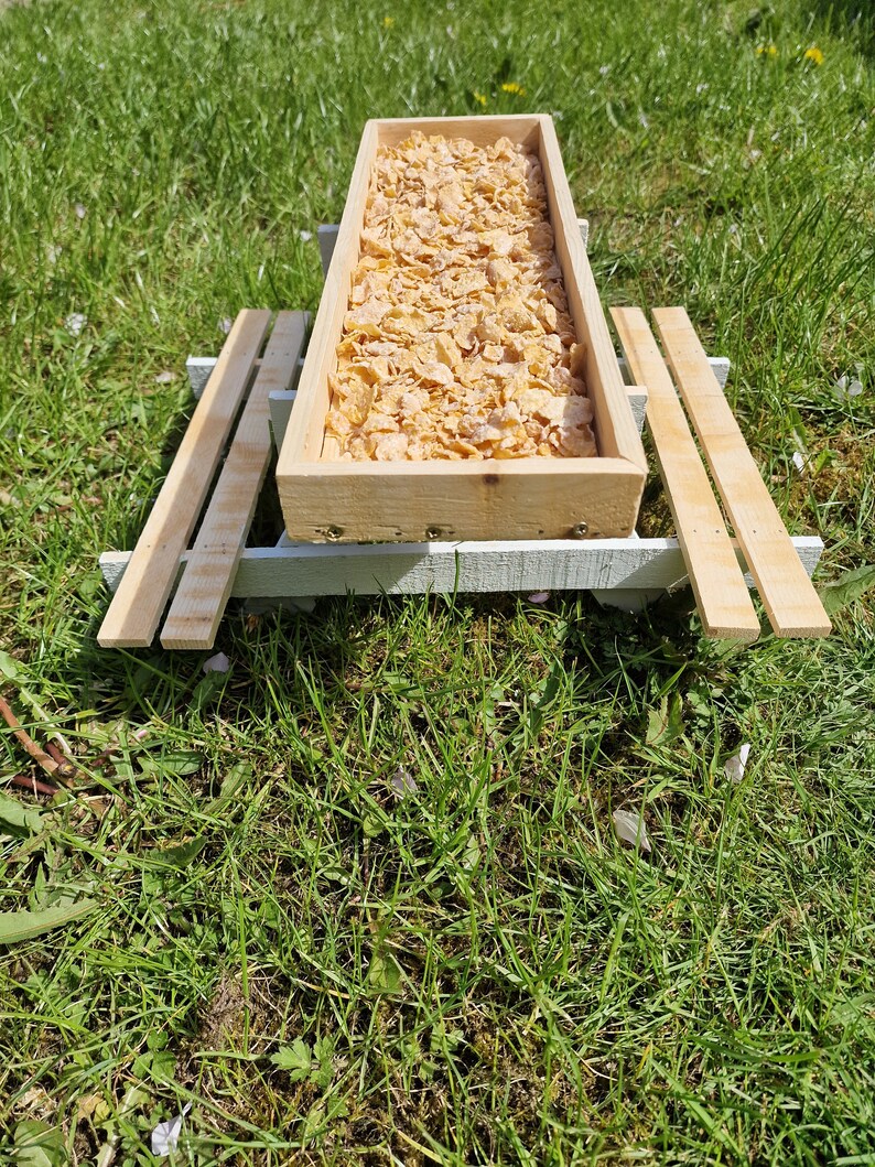 Chic-nic Chicken Feeder Mini Picnic Bench Hand Made in UK Pet ...