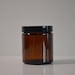 12 Pack- Glass 4oz Amber Plastic Jar With Lid - Etsy