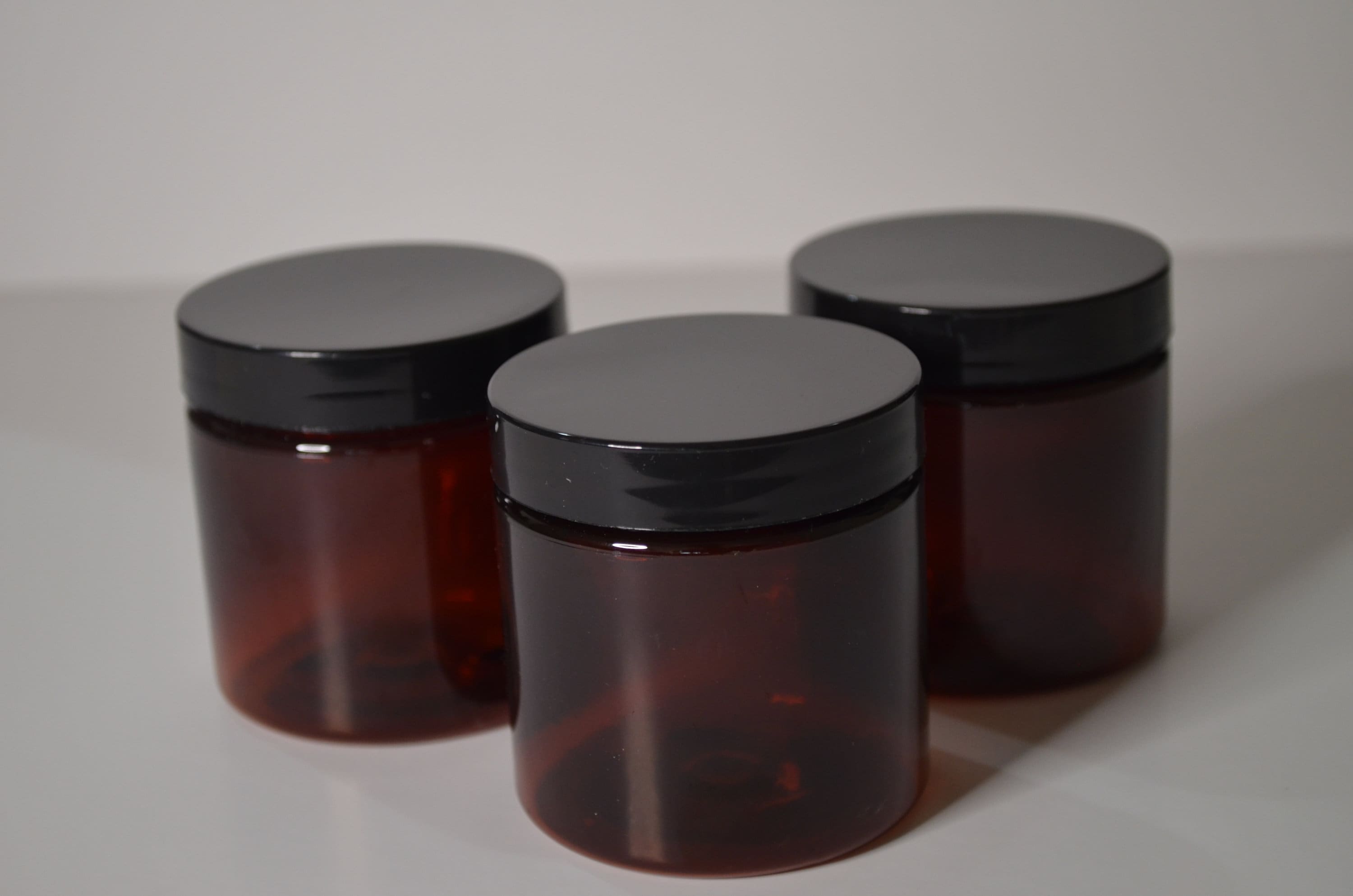 4oz Amber Plastic Jar With Lid - Etsy