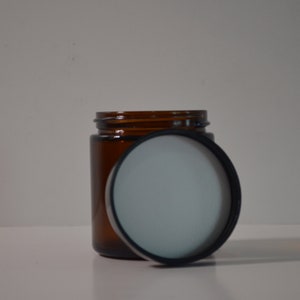 12 Pack- Glass 4oz Amber Plastic Jar With Lid - Etsy