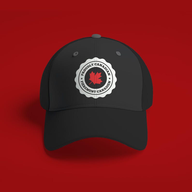 Proudly Canadian Sticker, Label Files, SVG Files, PNG Files, Fièrement ...