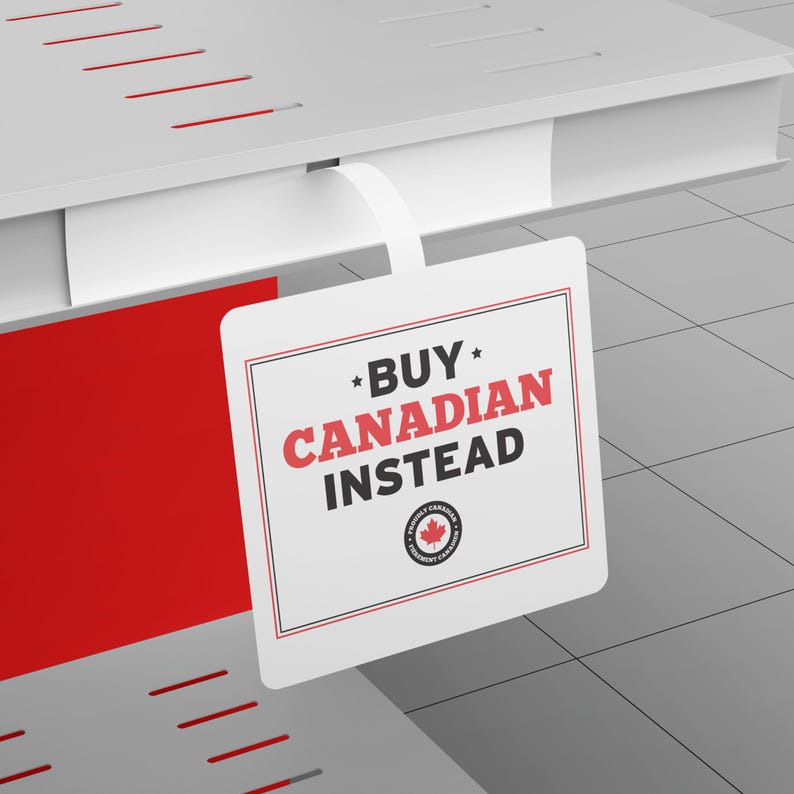 Buy Canadian Instead Printable Sign, Proudly Canadian Wall Art, Support ...