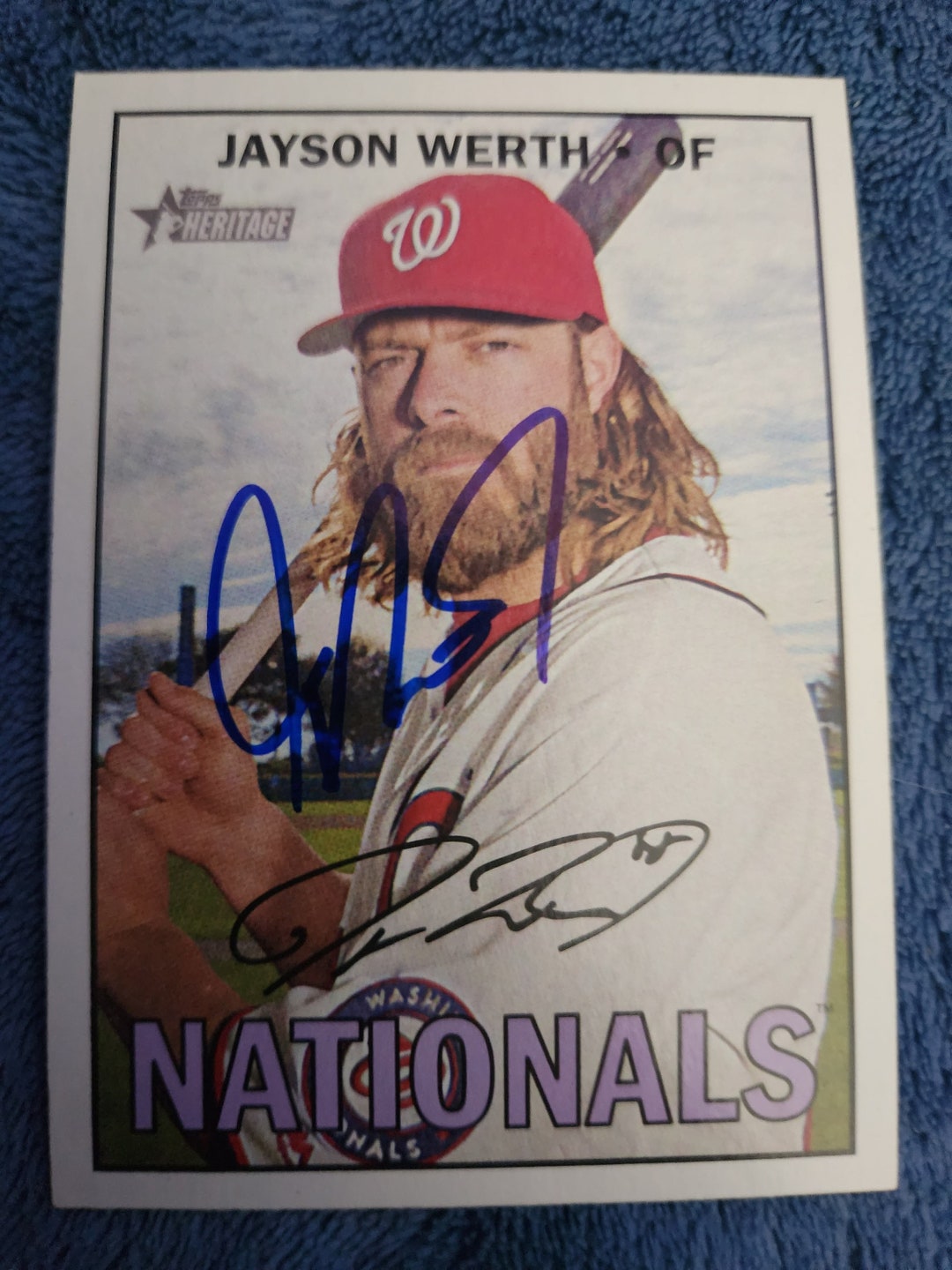 Jayson Werth Autographed Card - Etsy