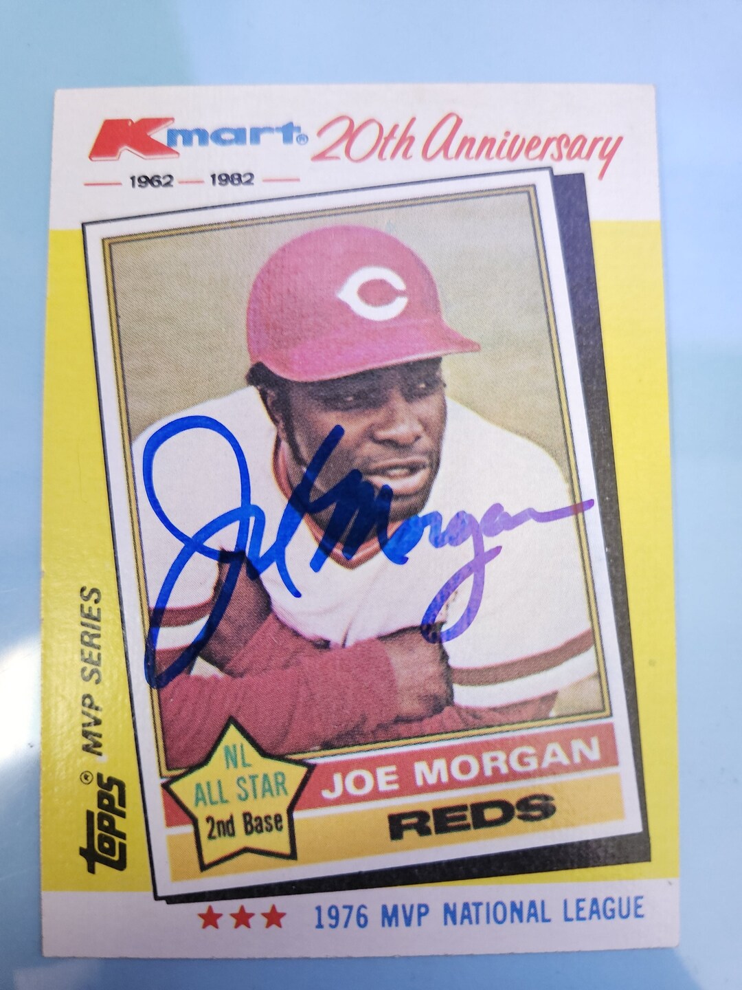 Joe Morgan Kmart 20th Anniversary Autographed Cards - Etsy